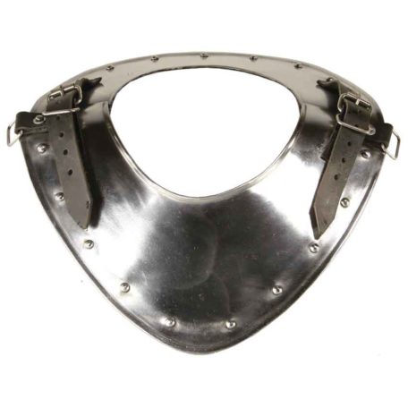 Soldiers Gorget - Polished Steel - MCI-3522 - Medieval Collectibles