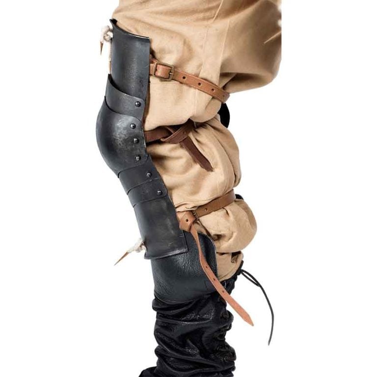 Medieval Steel Knee Armour - HW-701075 - Medieval Collectibles
