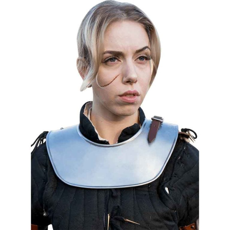 Soldiers Gorget - Polished Steel - MCI-3522 - Medieval Collectibles