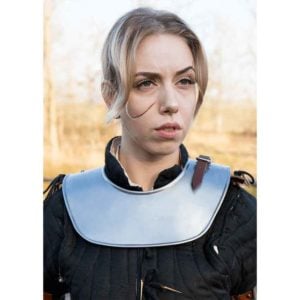 Soldiers Gorget - Polished Steel - MCI-3522 - Medieval Collectibles