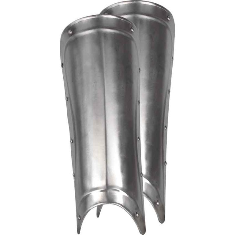 Mail and Steel Greaves - Epic Dark - MCI-3358 - Medieval Collectibles