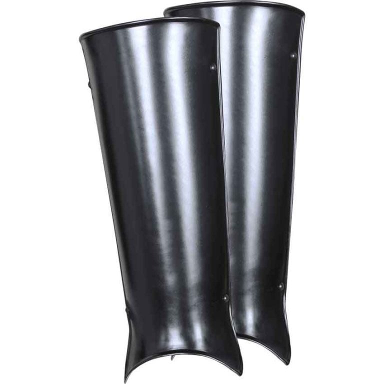 Mail and Steel Greaves - Epic Dark - MCI-3358 - Medieval Collectibles