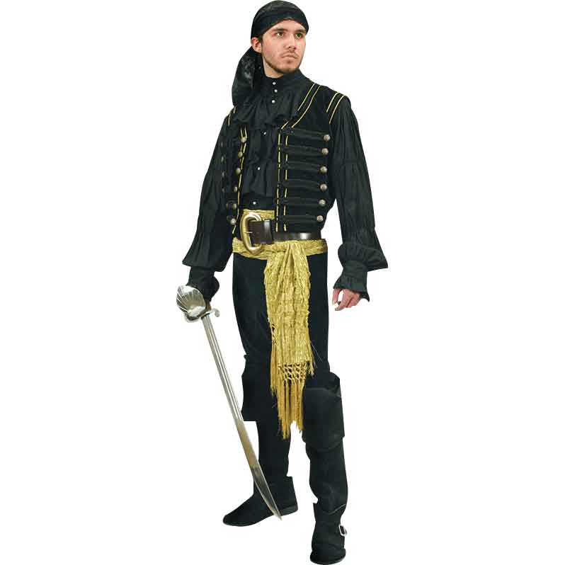 Mens Regal Pirate Outfit, Historical Pirate Outfit - Medieval Collectibles