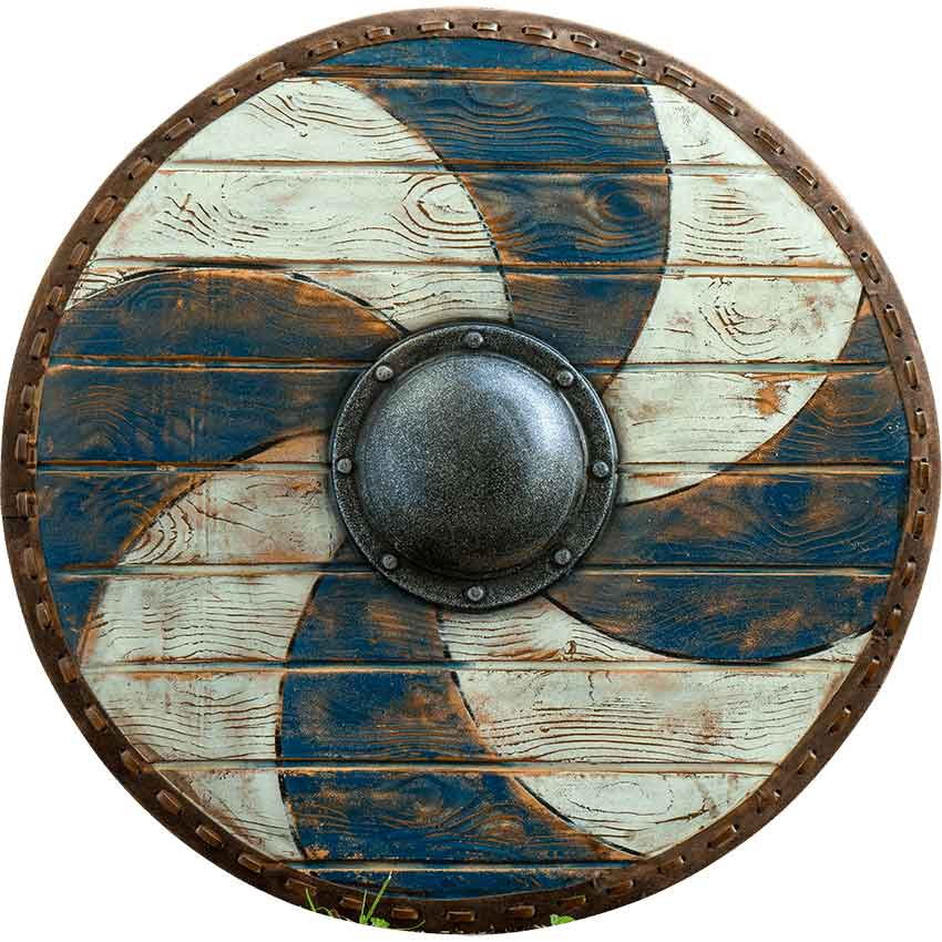 Thegn LARP Shield - Blue/White -70 cm - MCI-3558 - Medieval Collectibles