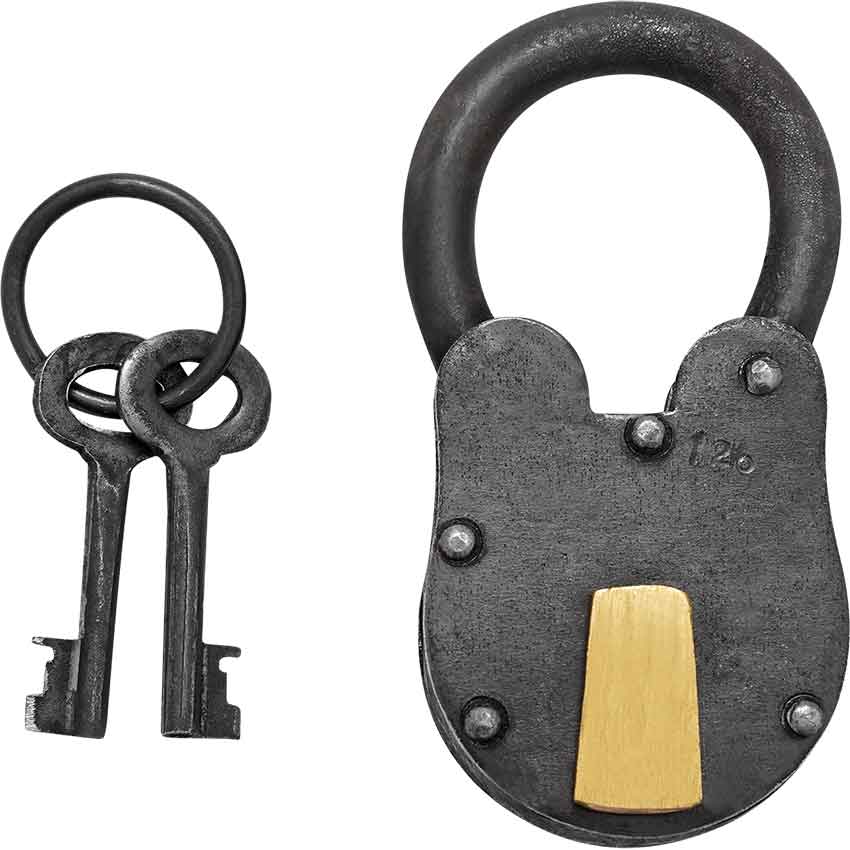 Medieval Lock with Keys - HW-701156 - Medieval Collectibles