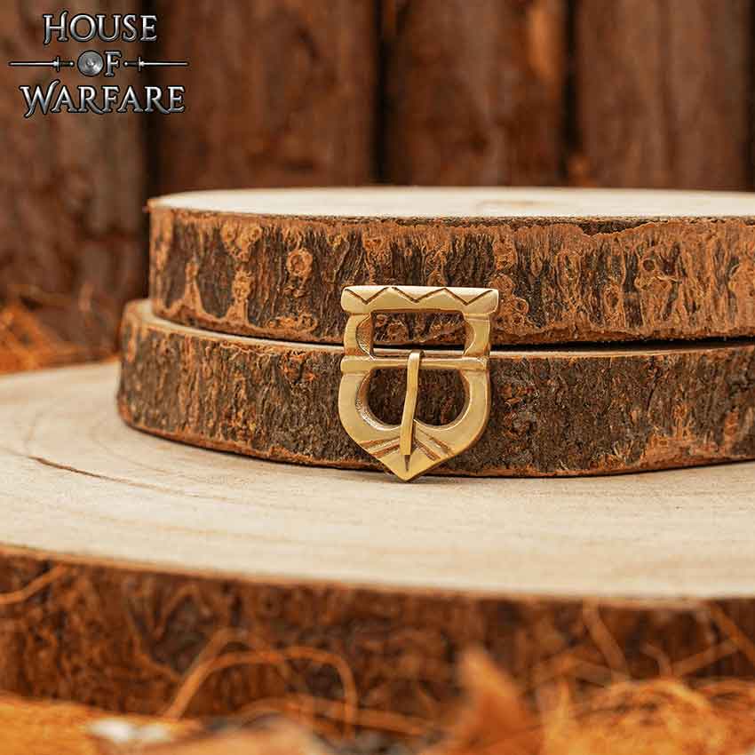 Medieval Strap Buckle with Belt Keeper - HW-701214 - Medieval Collectibles