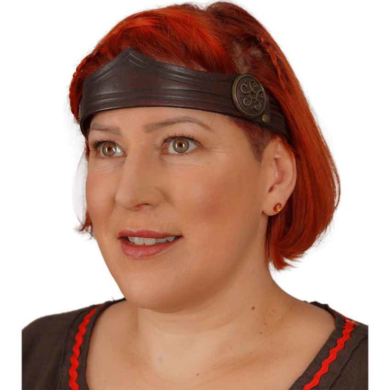 Isidor Celtic Leather Crown - MY101129 - Medieval Collectibles