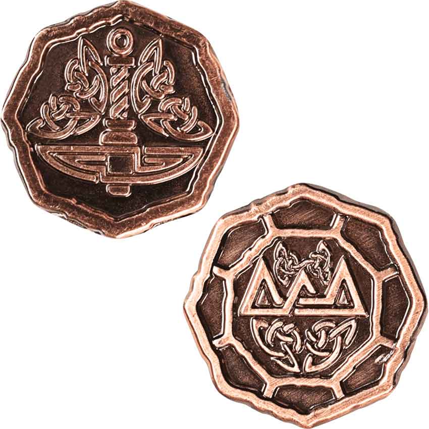 Set of 10 Copper Ancient Dwarves LARP Coins - MY101142 - Medieval ...