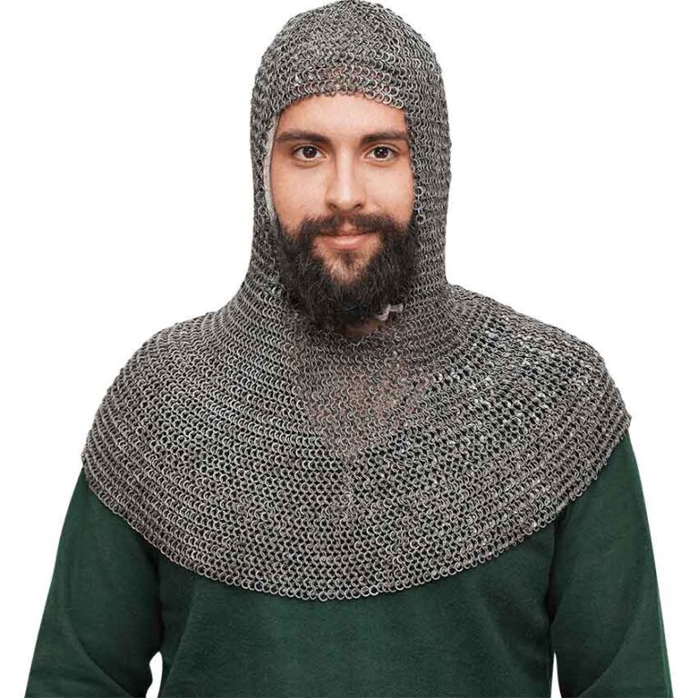 Premium Medieval Chainmail Coif - HW-700994 - Medieval Collectibles