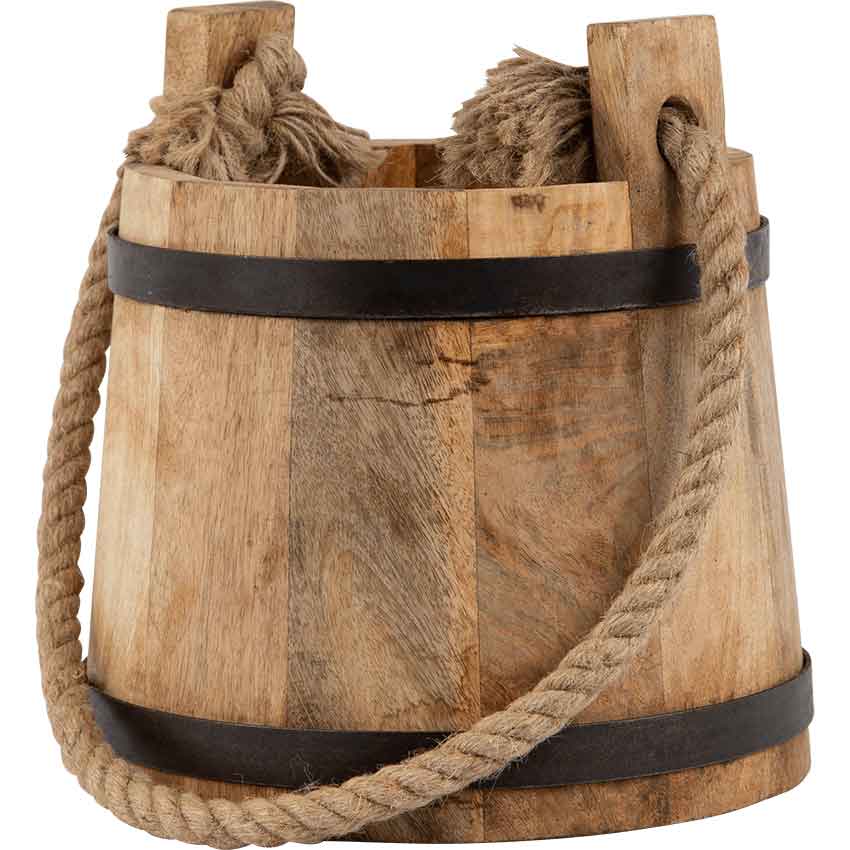 Wooden Bucket - HW-701074 - Medieval Collectibles