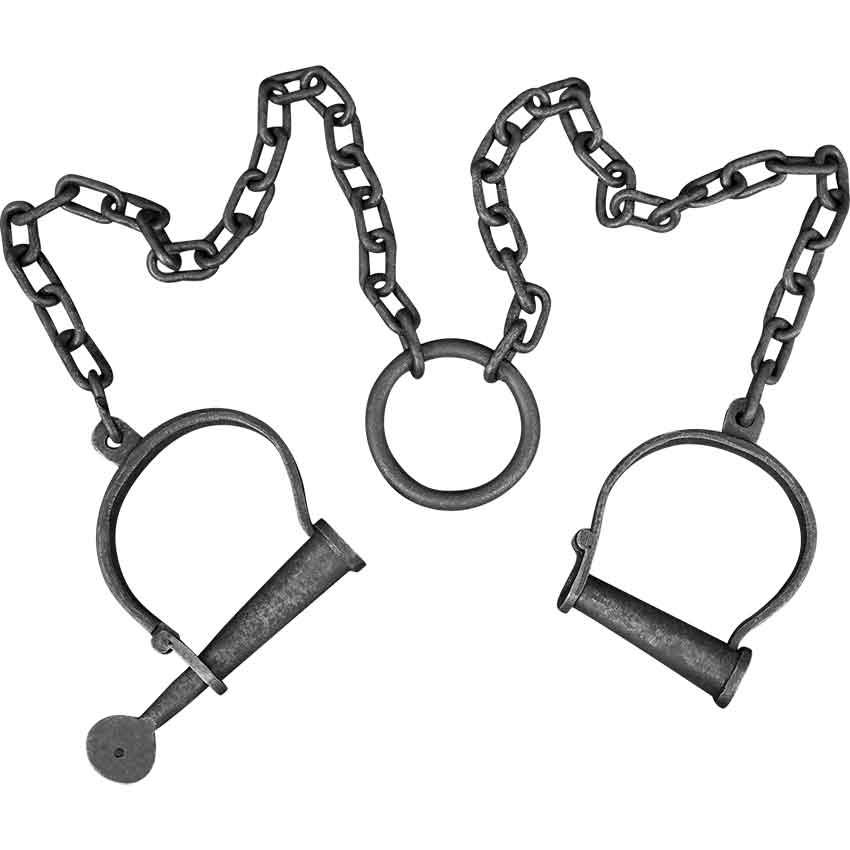 Medieval Legcuffs with Chain - HW-701155 - Medieval Collectibles