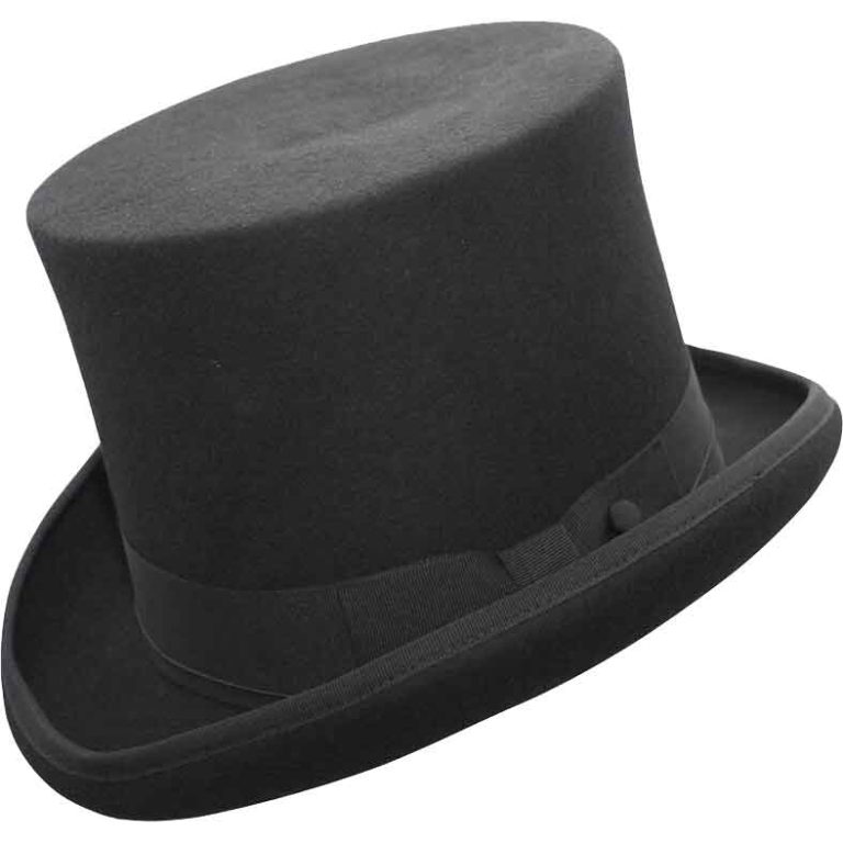 Black Bell Topper Hat - FM-58003 - Medieval Collectibles