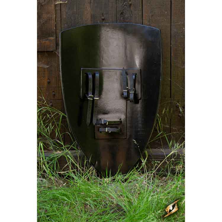 Crusader LARP Shield - White/Black - MCI-3594 - Medieval Collectibles