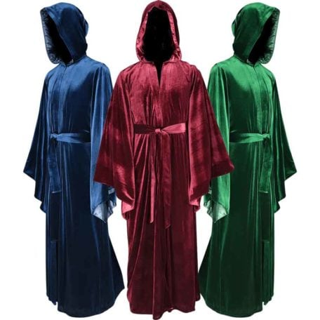 Hooded Velvet Robe - MCI-612 - Medieval Collectibles