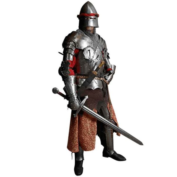 Balthasar Steel Armour Outfit - OUTFIT-M31 - Medieval Collectibles