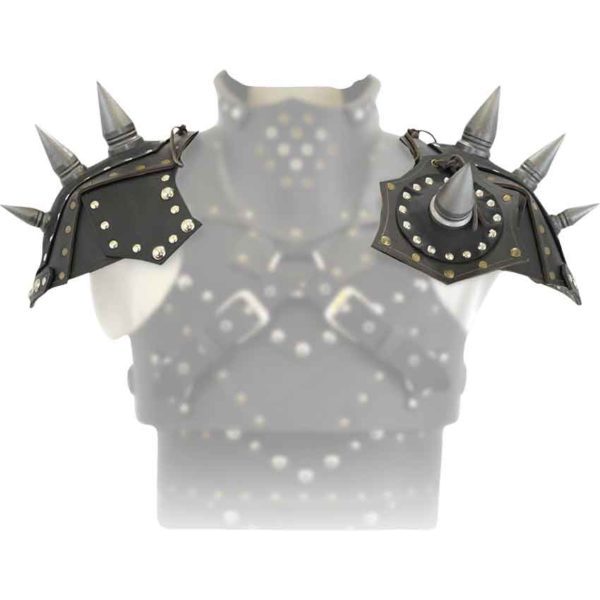 Dark Lord's Pauldrons with Besagew - RT-266 - Medieval Collectibles