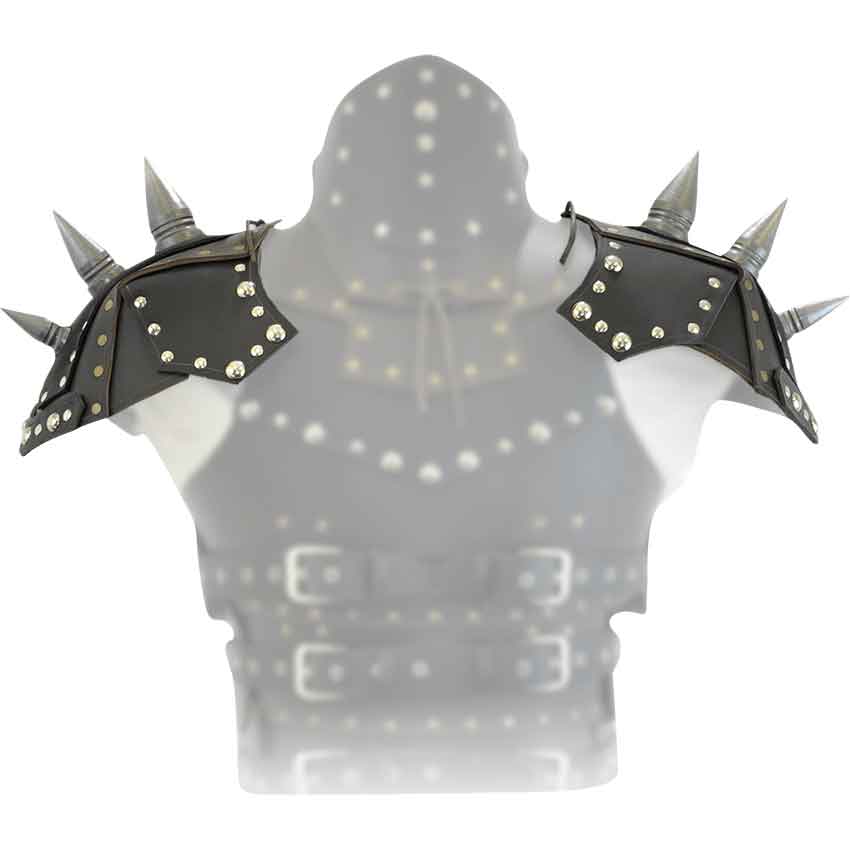 Dark Lord's Pauldrons with Besagew - RT-266 - Medieval Collectibles