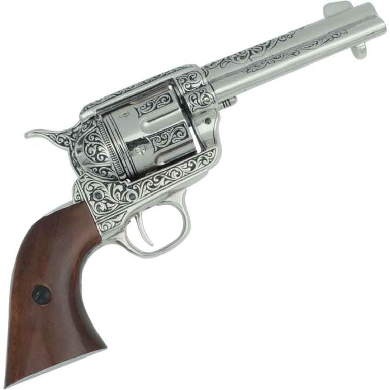 Ornate Silver Revolver