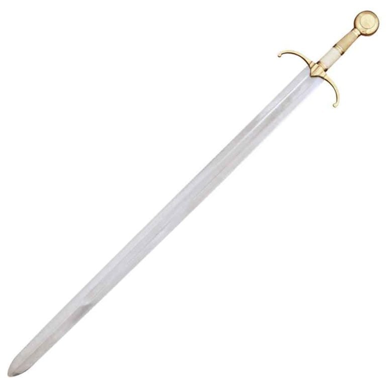 Curved Guard Medieval Sword with Sheath