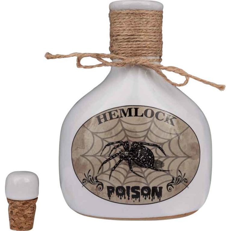 Hemlock Ceramic Poison Bottle - CC13354 - Medieval Collectibles