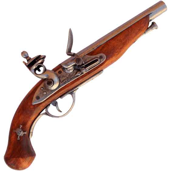 Grey Pirate Flintlock Pistol - FD1012 - Medieval Collectibles