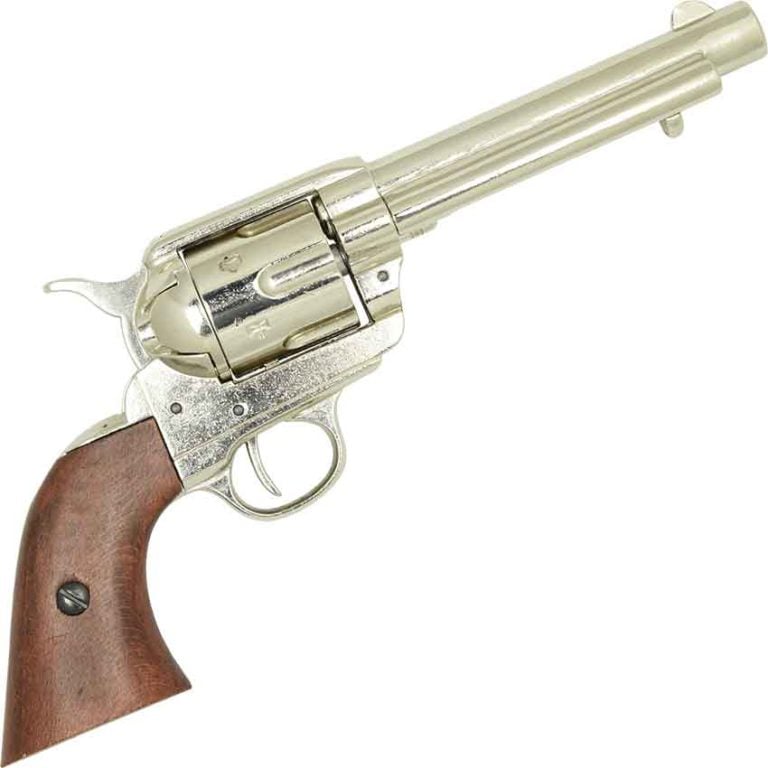 Ornate Silver Revolver