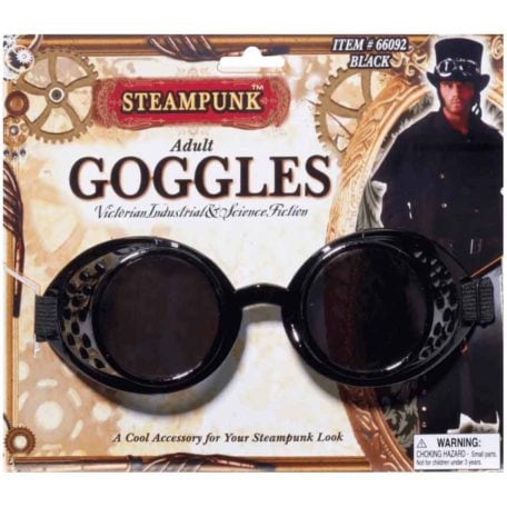 Black Steampunk Goggles - FM-66092 - Medieval Collectibles