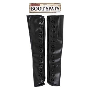 Steampunk Black Boot Spats - FM-68876 - Medieval Collectibles