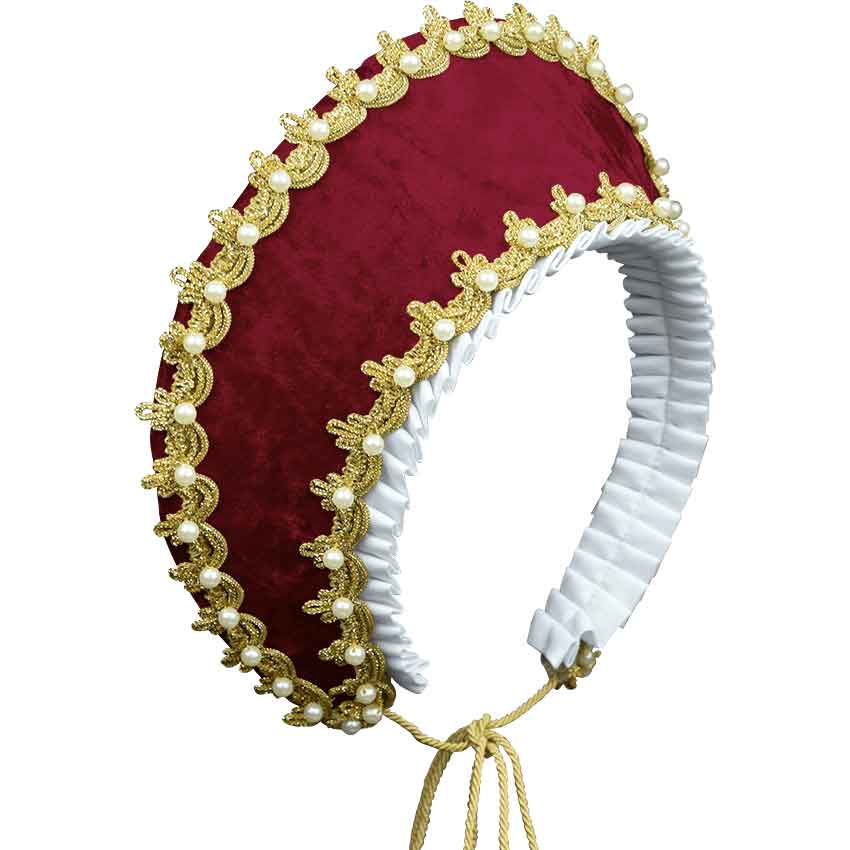 Ladies Royal Velvet French Hood - MCI-555 - Medieval Collectibles