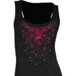 Blood Rose Goth Camisole Top - SL-00110 - Medieval Collectibles