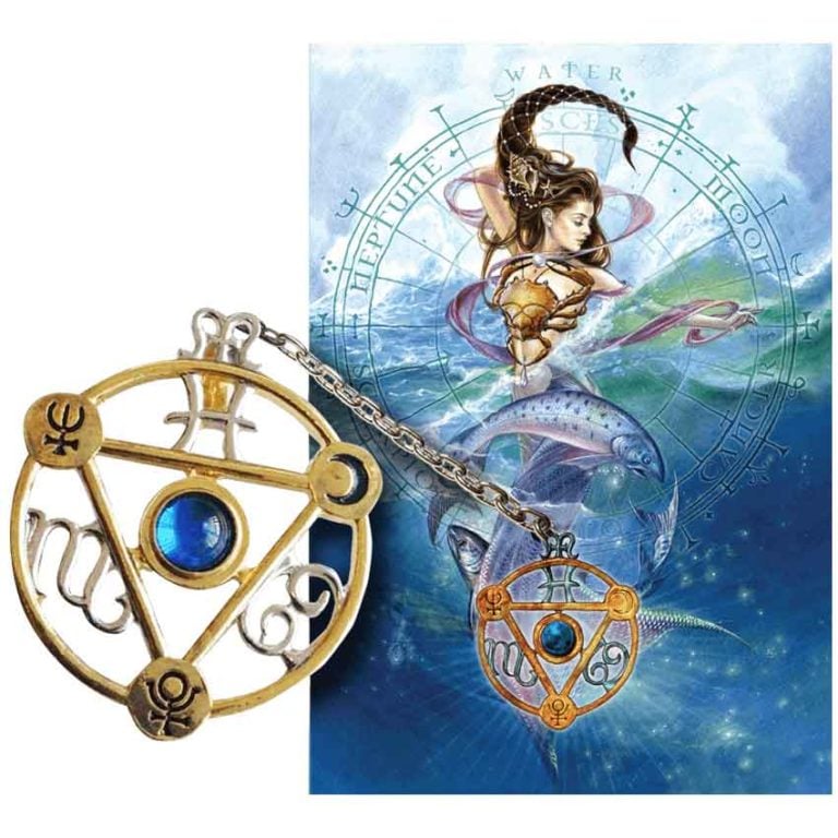 Water Element Talisman and Card Set - 090-ET4 - Medieval Collectibles