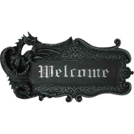 Medieval Dragon Welcome Sign - CC11133 - Medieval Collectibles