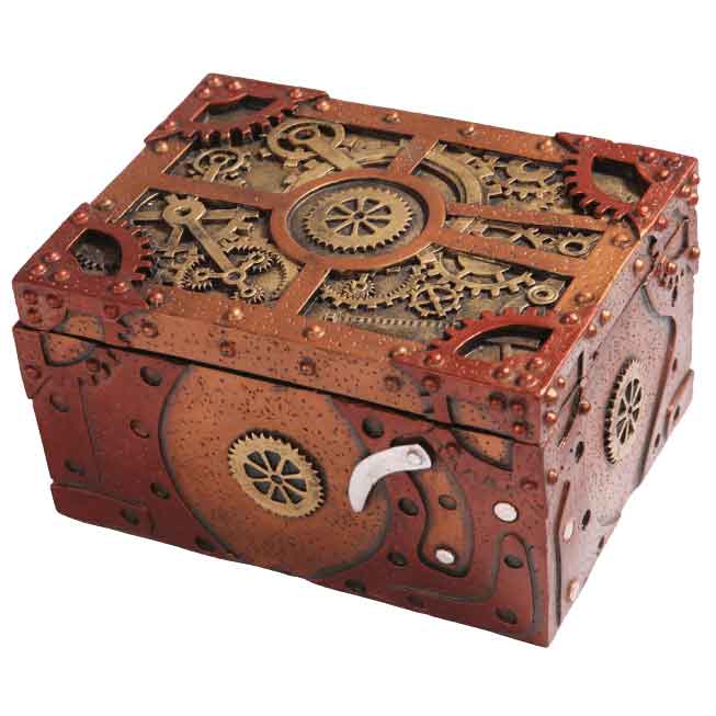 Clockwork Steampunk Storage Box - CC9636 - Medieval Collectibles