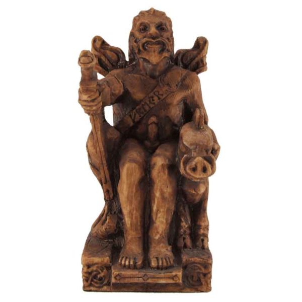 Seated Freyr Statue - DD-166-FRRW - Medieval Collectibles