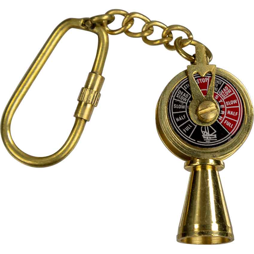 Brass Telegraph Keychain - HW-701292 - Medieval Collectibles