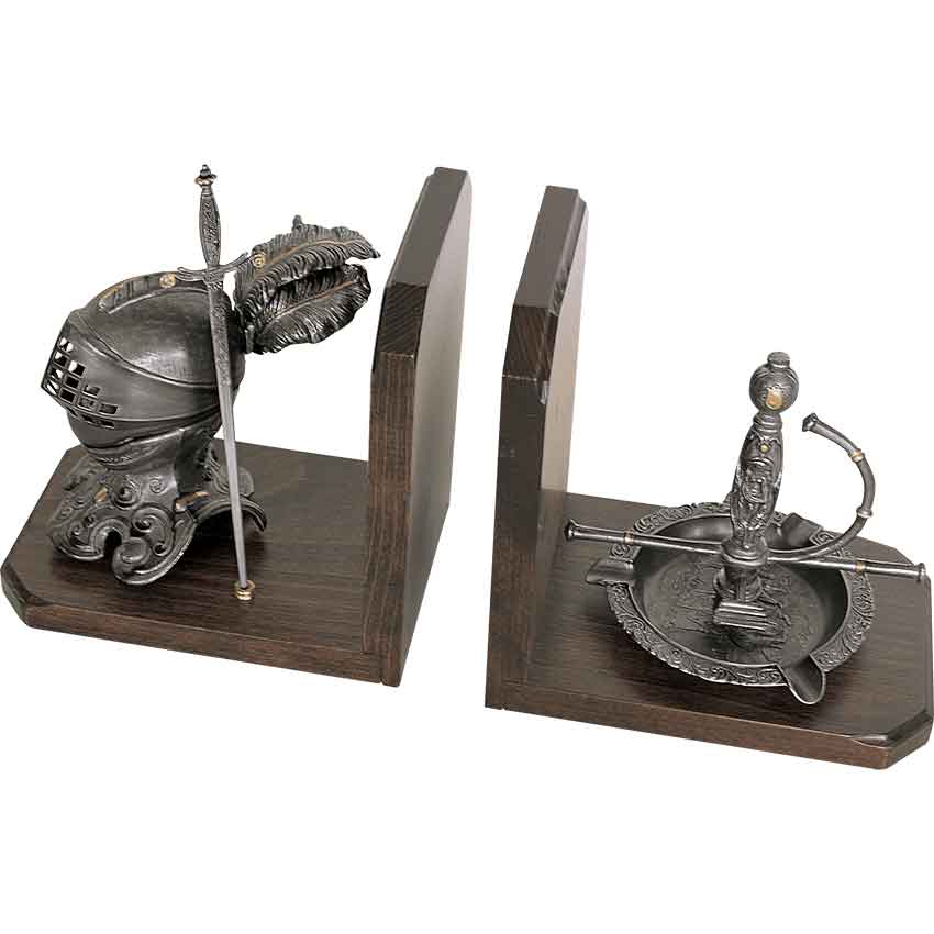 Heraldic Knight and Sword Bookends - ME-0165 - Medieval Collectibles