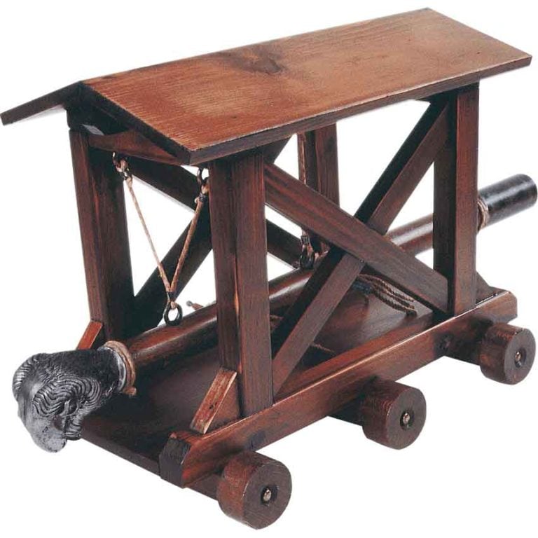 Miniature Rolling Battering Ram - ME-0202 - Medieval Collectibles