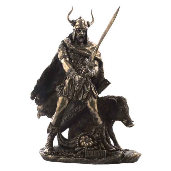 Norse God - Freyr Statue - WU-1030 - Medieval Collectibles