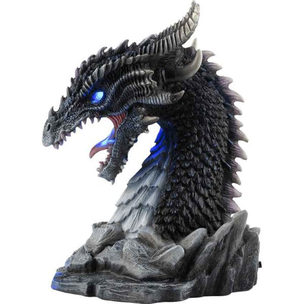 Black Dragon LED Bust - WU-1903 - Medieval Collectibles
