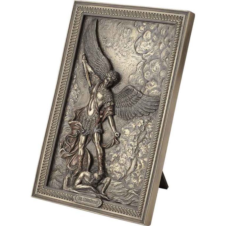St. Michael Plaque - WU-1920 - Medieval Collectibles