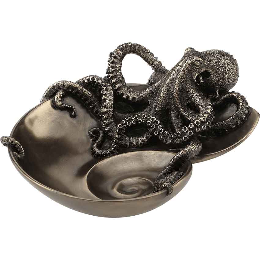 Spiral Shell Octopus Tray - WU-1984 - Medieval Collectibles
