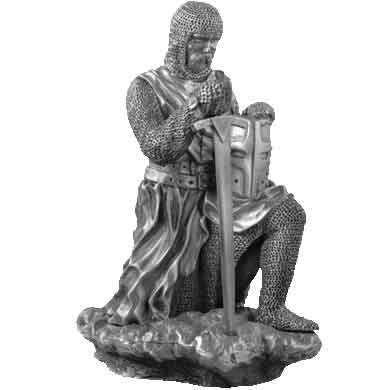 Pewter Knight Statues and Figurines - Medieval Collectibles
