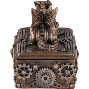 Steampunk Geared Dragon Trinket Box - CC10970 - Medieval Collectibles