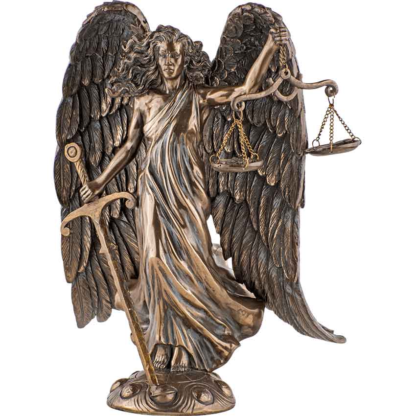 Bronze Archangel Raquel Statue - CC11264 - Medieval Collectibles
