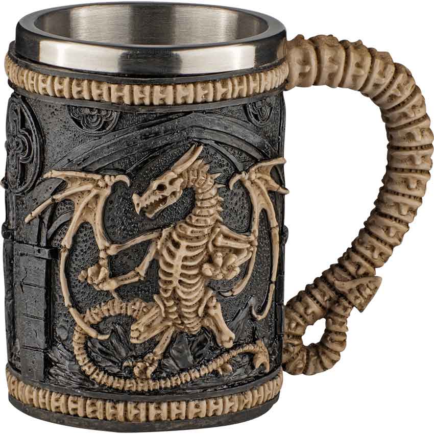 Skeleton Dragon Tankard - CC11456 - Medieval Collectibles