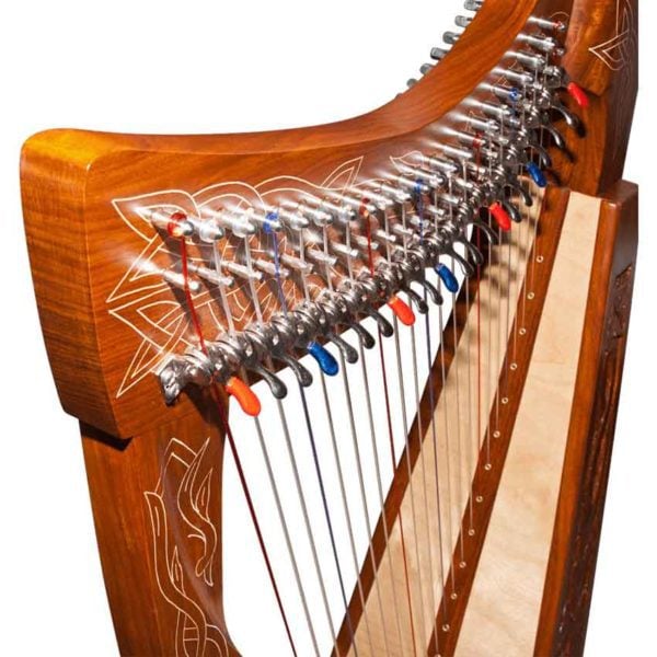 22 String Heather Harp with Vine Detailing