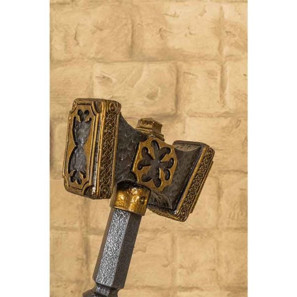 Aidan Celtic Double LARP Hammer