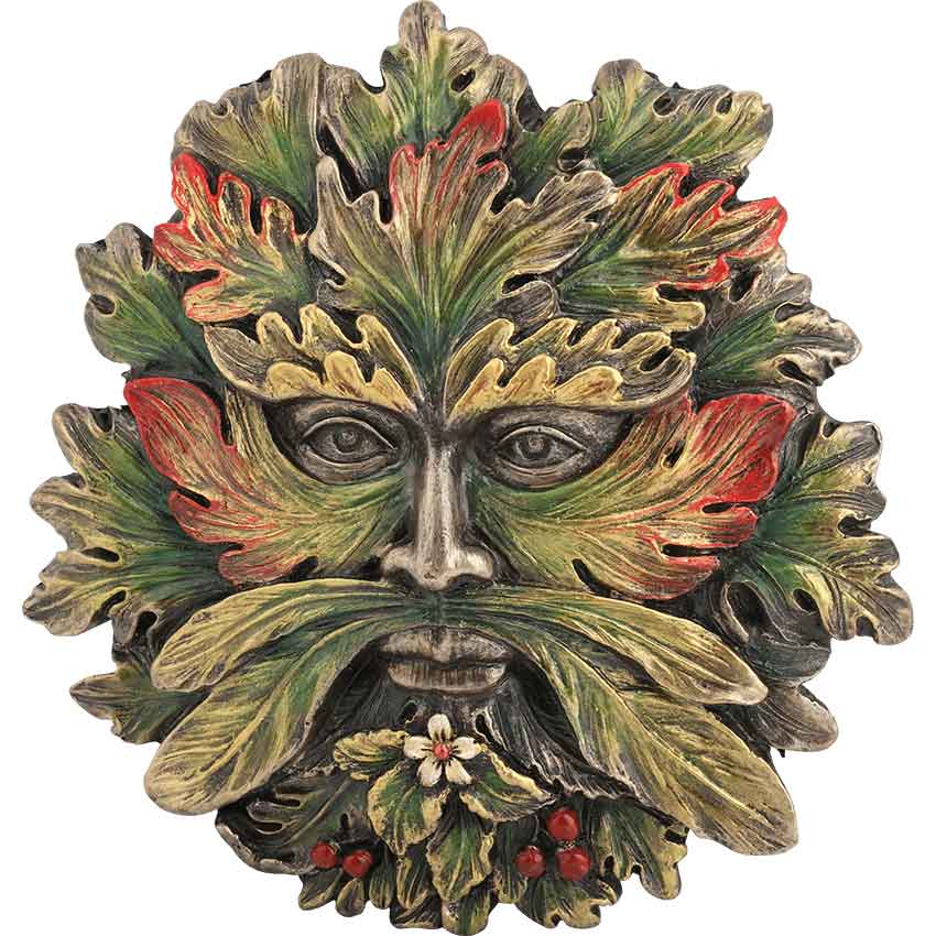 Summer Solstice Greenman Wall Plaque