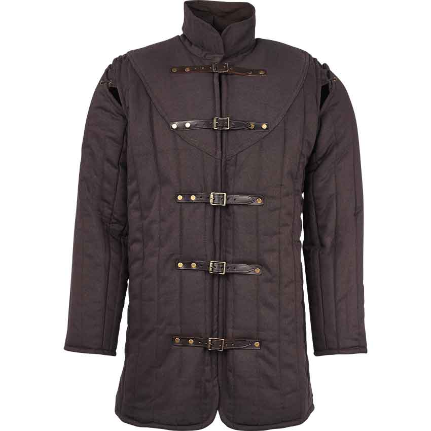 Warriors Medieval Gambeson - Dark Brown