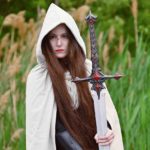 LARP Two-Handed Essessa's Sword - Carbon Silver/Red